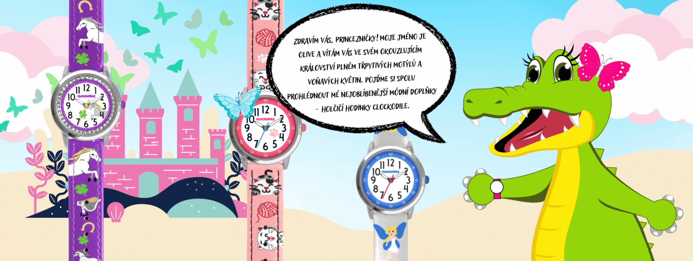 HODINKY PRO HOLKY - CLOCKODILE