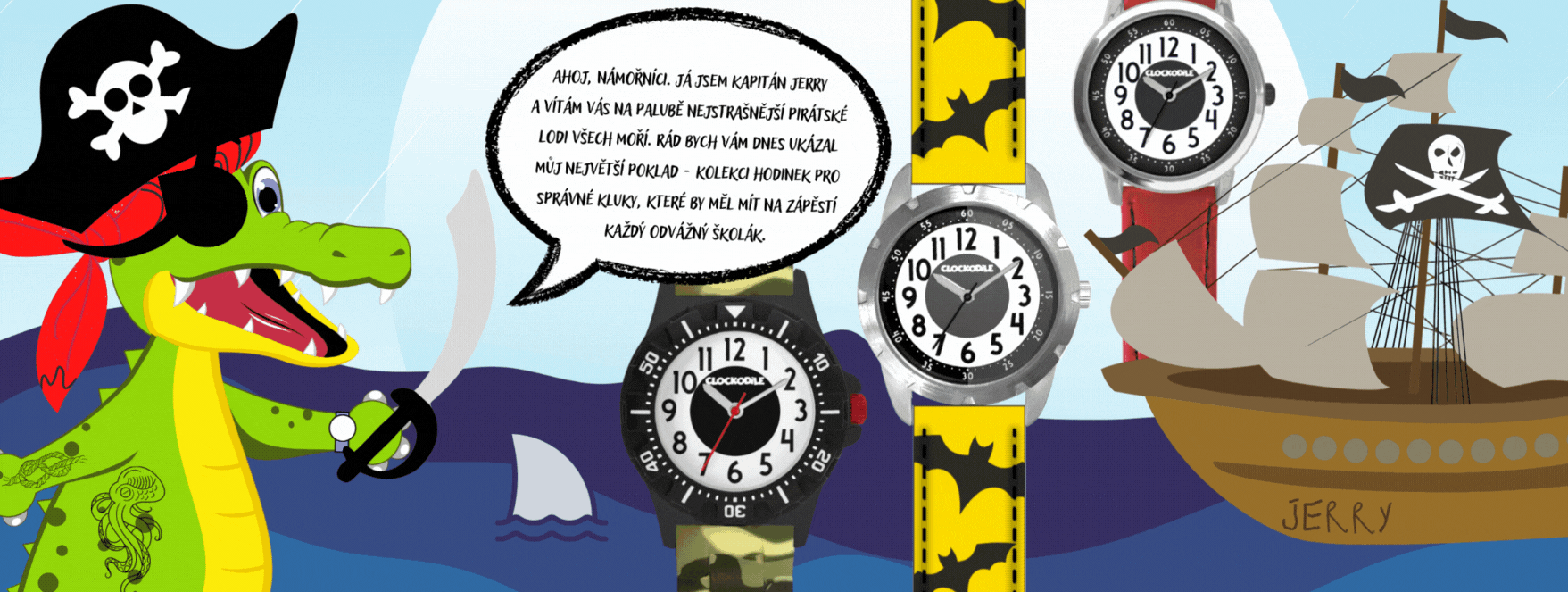 HODINKY PRO KLUKY - CLOCKODILE