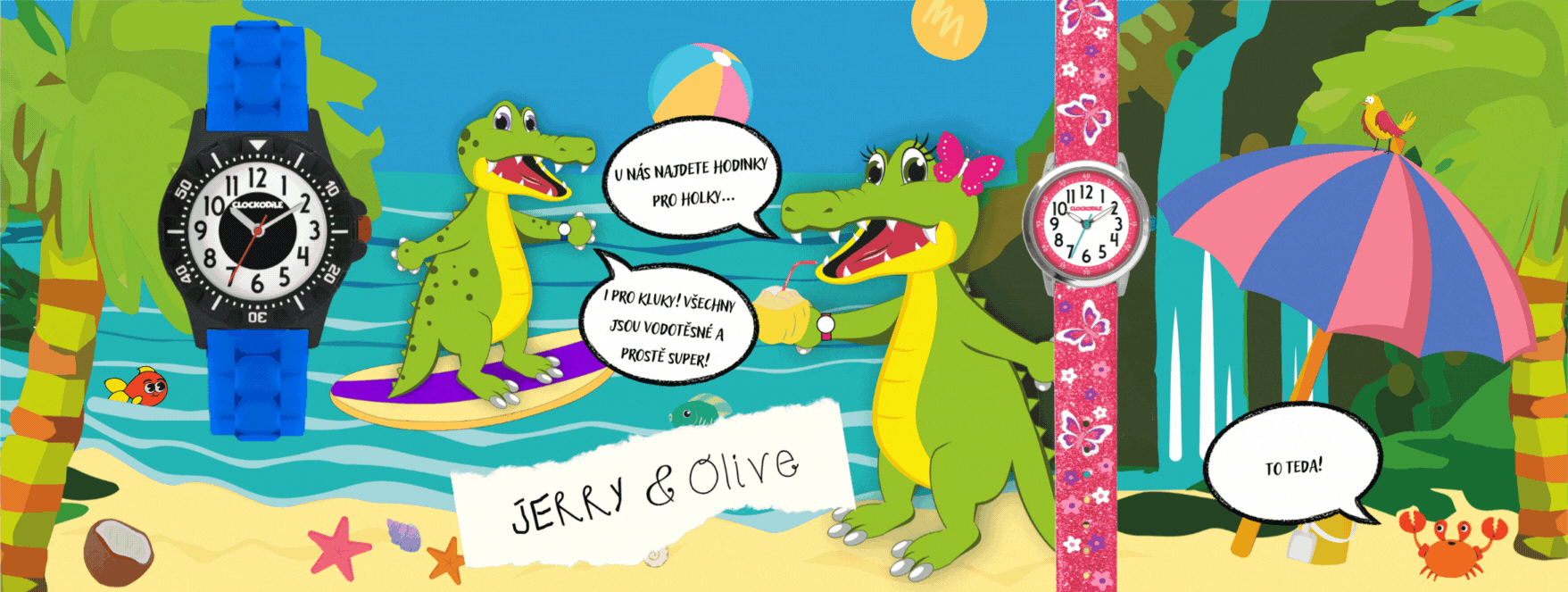 NÁRAMKOVÉ HODINKY - CLOCKODILE